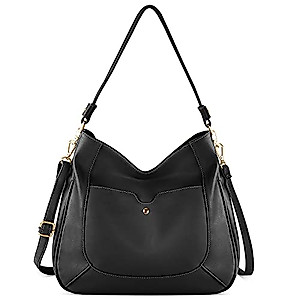 Purses and Handbags PU Leather Hobo Bags for Women Tote Bag Large Shoulder Bag with Adjustable Shoulder Strap