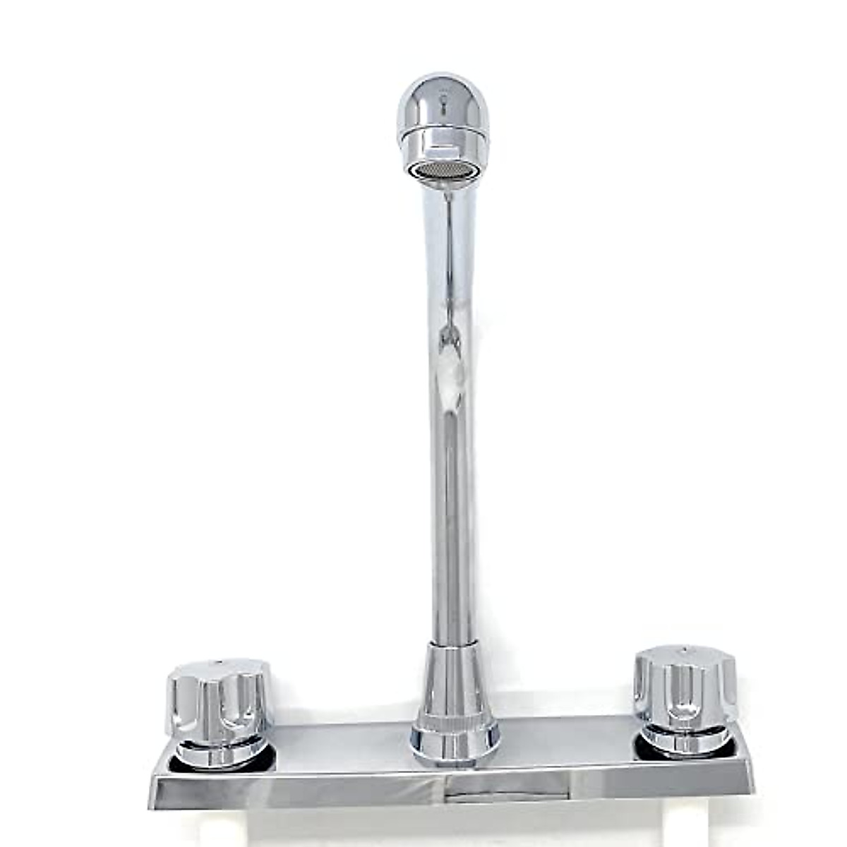 Two-Handle 8" Plastic Body Kitchen Faucet with Chromed Finish [1022 P] - Grifo de Plastico de Calidad para baño o cocina