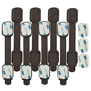 Child Safety Cabinet Locks for Baby Proof,Child Proof Safety Locks for Cabinets,Drawers,Cupboard,Oven,Fridge(Brown Cabinet Locks-8Packs)