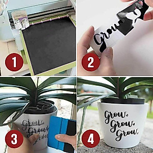 Adhesive Matte Black Vinyl Roll – Huge Matte Adhesive Permanent Black Vinyl Rolls – 12”x40FT Black Vinyl Sheets are The Best Vynil – EZ Craft USA Black Vinyl Wrap Works with Cricut and Other Cutters