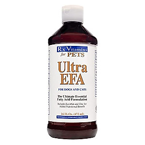 Rx Vitamins for Pets Ultra EFA for Dogs & Cats - Veterinary Essential Fatty Acid Formula - Help Joint Pain & Stiffness - 16 fl. oz.