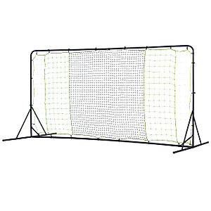 Franklin Sports Soccer Rebounder - Tournament Steel Soccer Rebounding Net - Perfect For Backyard Soccer Practice and Soccer Training - 12'x6' Soccer Bounce Back Rebounder - Black