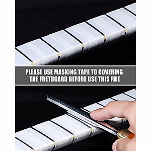 Baroque Fret Crowning Files Diamond, Guitar Fret Crown Dressing File, Fret Repairing Tools, Luthier Tools, Improved 3rd Generation, with 3 Sizes for Guitars, Ukuleles, Bass, Banjo, Mandolin