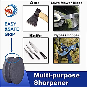 4" Dual Grit Axe/Hatchet Silicon Carbide Sharpener Multipurpose Sharpening Stones