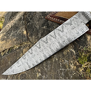 Perkin Damascus Steel Hunting Knife Handmade Knife Knives One Kind of Knife