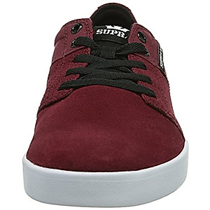 Supra Men's Stacks II, Red Tawny Black White Bgk, Womens 8