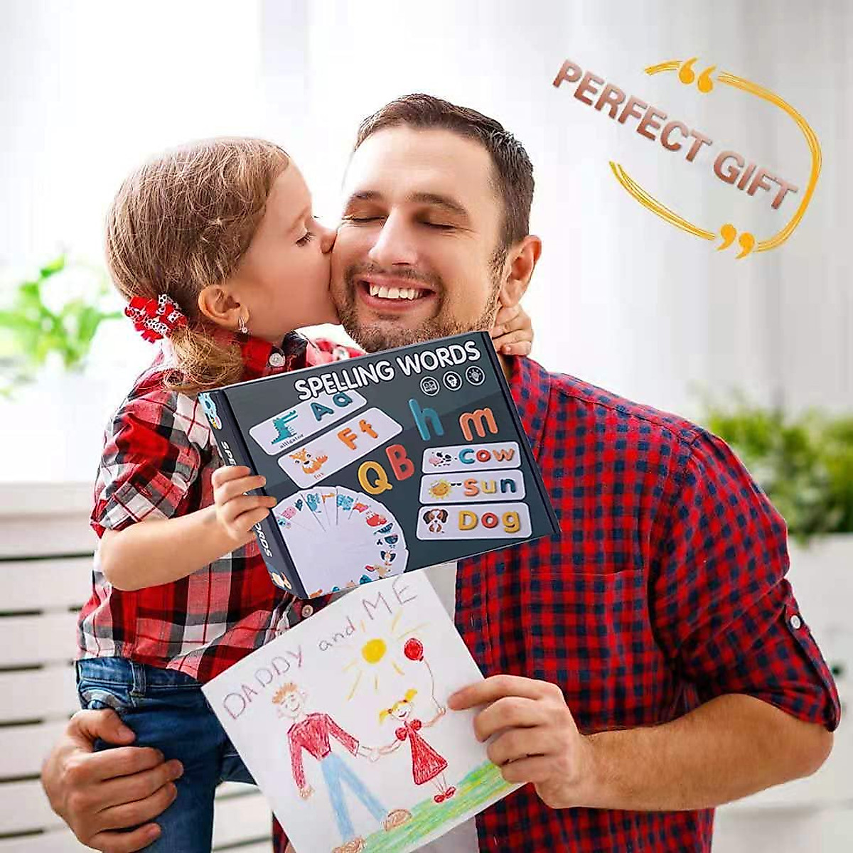 Educational Toys for 3-8 Year Olds Girls Boys, 105 PCS See and Spell Learning Toys, Matching Letter Spelling Game Sight Words Games Educational Preschool Toys - Ideal Gifts