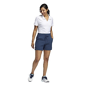 adidas Golf Women's Go-to Primegreen Golf Short, Navy, Extra Small