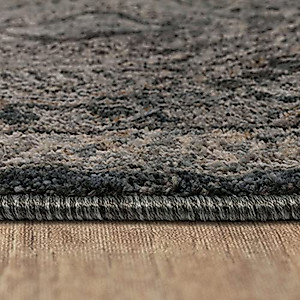 Mohawk Home Branley Transitional Geometric Ornamental Gray 1' 11" x 10' Area Rug Perfect for Living Room, Dining Room, Office