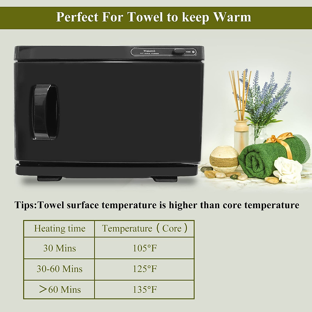 Hot towel warmer, 8L Towel Warmer Spa, Professional Towel Warmer for Facial,Small Towel warmer caddy for Salon,Spa, Message