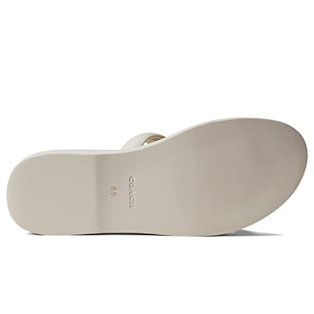 COACH Georgie Leather Sandal White 9 B (M)