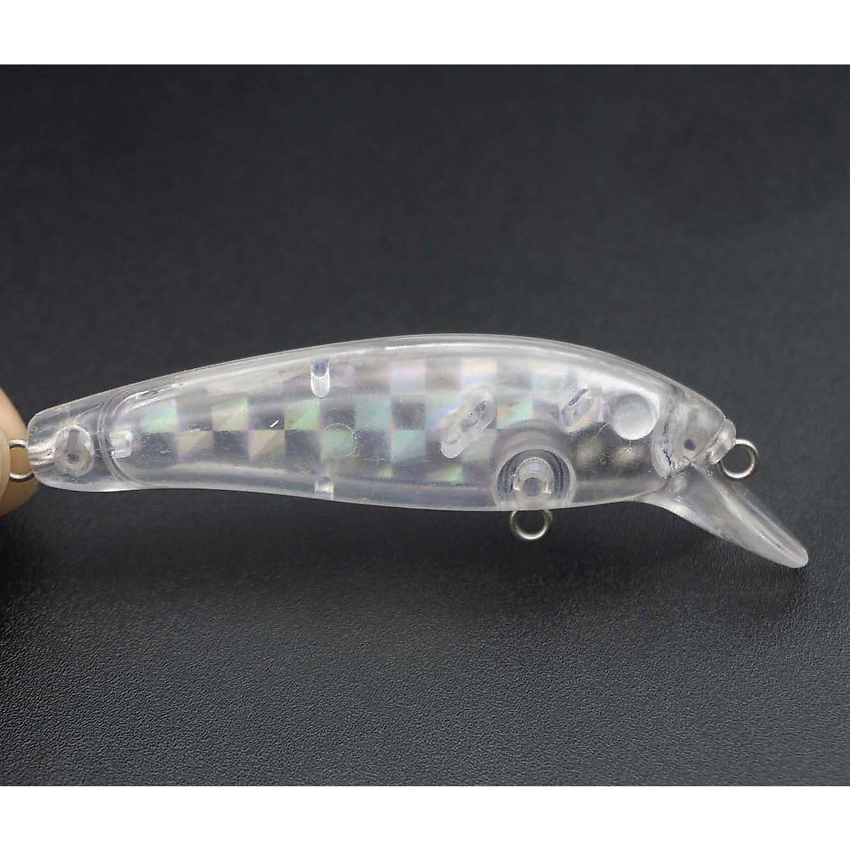 10PCS Unpainted Lure Blanks 5.22g 7.5cm Crankbait Simulation Blank Body Clear Hard Baits Trout Salmon Minnow Lure Popper Lures Topwater Freshwater 380