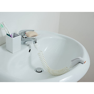 Portable Bidet HELLO BIDET TRAVEL, Handheld Bidet Sprayer for Intimate Hygiene at Home and on the Go, It Connects Directly to The Faucet, Travel Adapter Handheld Shower, Travel Bidet, Italian Product