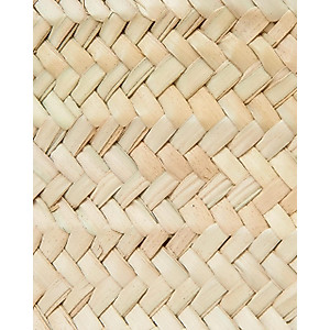 Storekech Straw Bag Handmade with Double Handle French Market Basket, Straw Basket, Grocery Market Bag, Moroccan Straw Bag, Bridesmaid Gift, Beach Straw Bag, Woven Bag, Summer Straw Bag, Beige