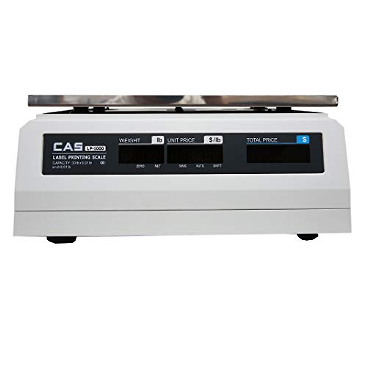 CAS LP1000N Label Printing Scale, 30lbs Capacity, 0.01lbs Readability