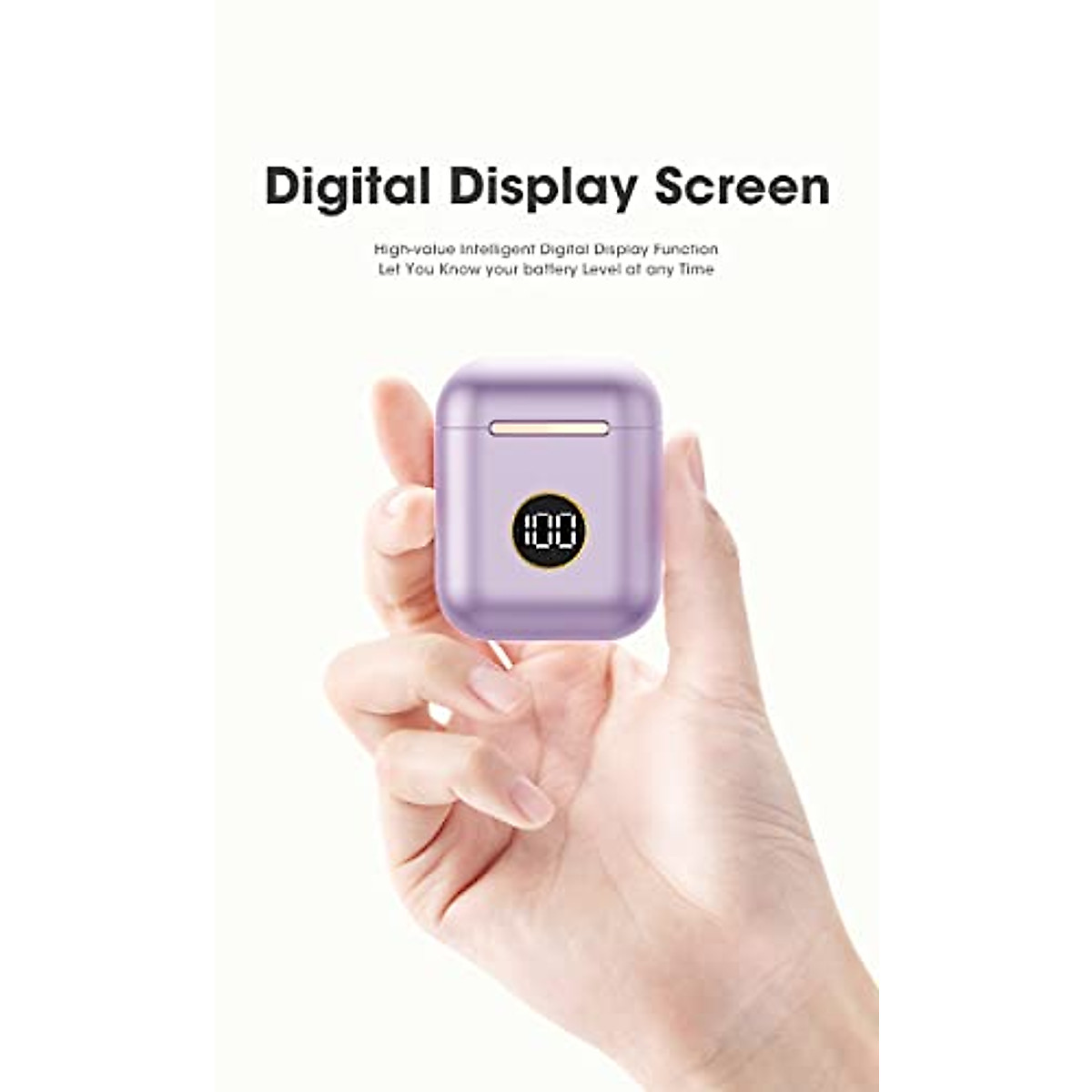 Homztil Ethic 6 TWS Bluetooth Headphone Earphone LED Battery Display Stereo Wireless Headset Earbuds in Ear Handsfree Ear Buds