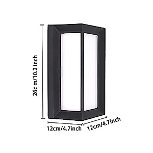 Outdoor Wall Light,Exterior Wall Sconce Lantern Fixture with LED, Outside Waterproof Lights for House Porch Garage Ntryway Doorway Garden Anti-Rust Outdoor Light Fixture Wall Mount Lights (Warm)