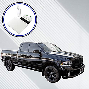 Red Hound Auto Screen Protector Compatible with Dodge Ram 2013-2018 1500 2500 3500 with 8.4 Inch Uconnect - Set of 2 - Custom Fit Invisible High Clarity Touch Display Protector Minimizes Fingerprints