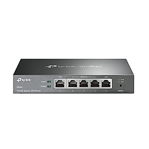 TP-Link Multi-WAN Wired VPN Router | Up to 4 Gigabit WAN Ports | SPI Firewall SMB Router | Omada SDN Integrated | Load Balance | Lightening Protection | Limited Lifetime Protection (TL-R605) (Renewed)