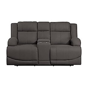 Lexicon Landwood Power Double Reclining Loveseat, Chocolate