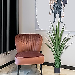 Softflame 48in Artificial Spiked Agave Plant Potted Plants, Artificial Plant with 30 Leaves, Perfect for Home Office Indoor Decoration