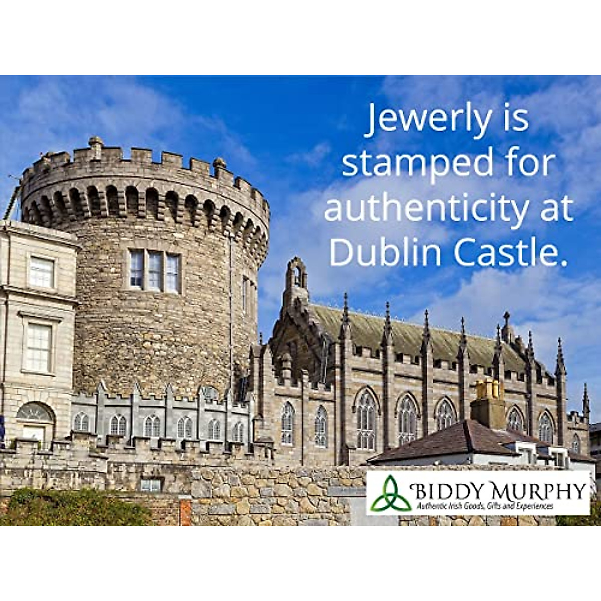 Trinity Knot Cufflinks Rhodium Plated Made in Ireland