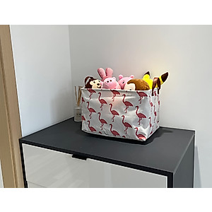 CLOCOR 2 Pack Storage Bins,Canvas Laundry Baskets,Storage Basket-Round Gift Basket with Handles for Toys,Laundry,Baby Nursery,Toy Organizer