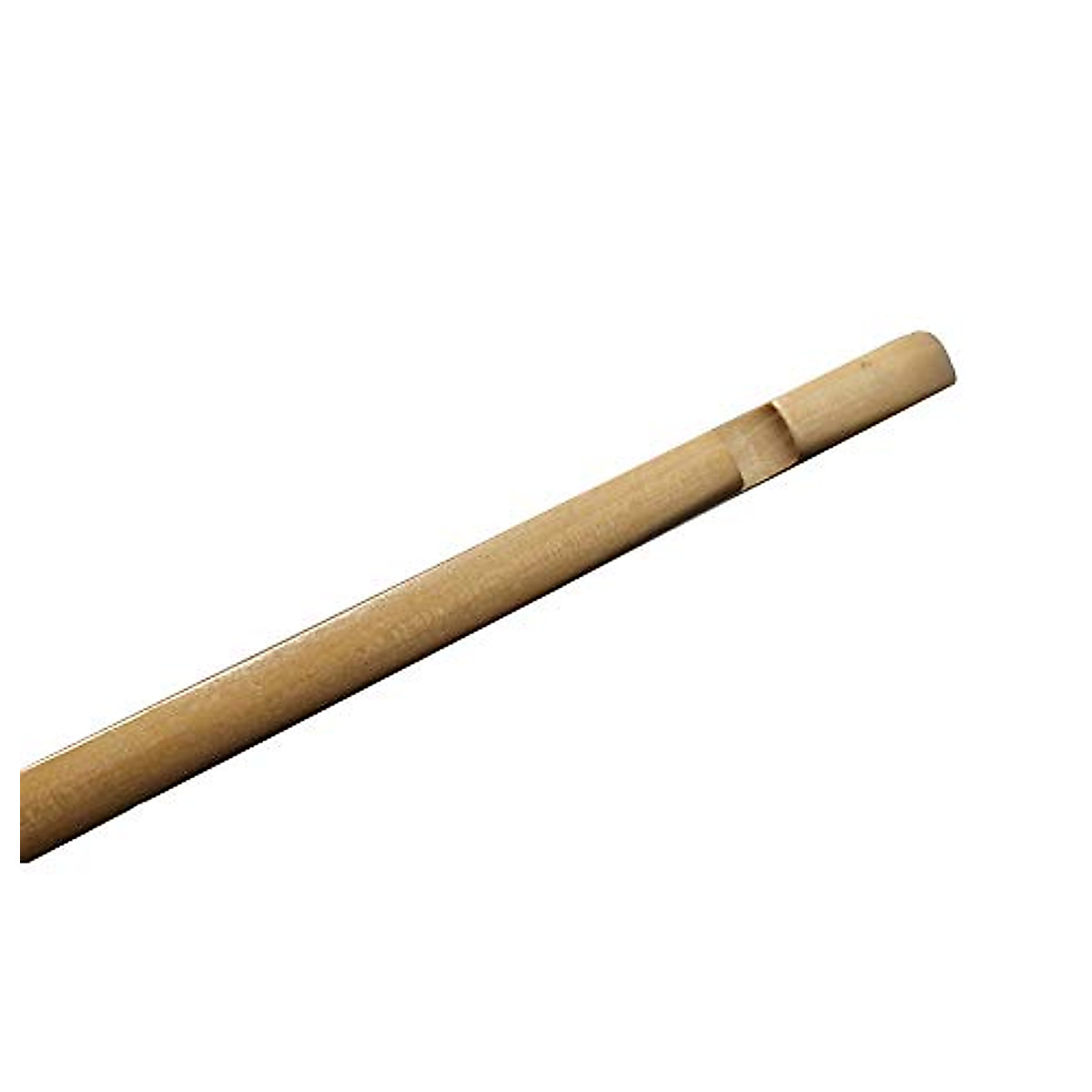 NAHANCO 8117CHHU 17" Flat Wood Hanger with Notches, Chrome Hook, Natural (Pack of 25)