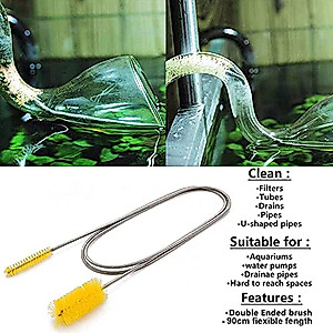 Lxiyu 7 in 1 Aquarium Aquascaping Tools Kits,Stainless Steel Aquarium Plant Tools Tweezers Scissors Scrapers for Aquarium Tank Clean Fish Tank Aquascape Tools Sets