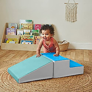 ECR4Kids SoftZone Junior Little Me Climb and Slide, Beginner Climber, Contemporary, 2-Piece