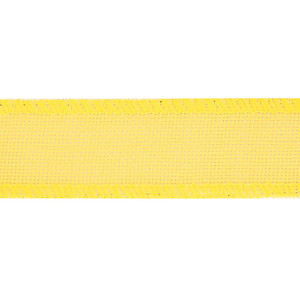 MEEDEE Yellow Burlap Ribbon 1.5 Inch Yellow Ribbon Wired Daffodil Yellow Ribbon Yellow Burlap Wired Ribbon for Yellow Fall Wreath, Gift Wrapping, Garland, Bows Making, Party Decorations(10 Yards)