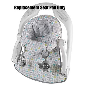 Replacement Seat Pad for Sit-Me-Up Floor Seat - FLD88 ~ Fisher-Price Baby Sit Me Up Seat ~ Honeydew Drop ~ Replacement Seat Cover in Grays and Greens