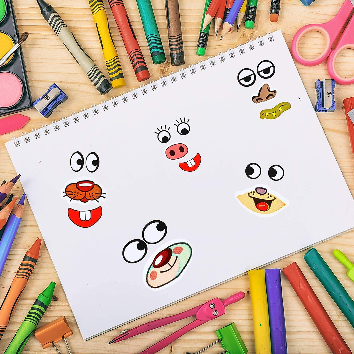 YTYKINOY Cute Colorful Stickers - 3000pcs for Crafts