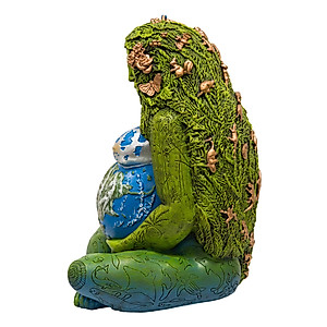 Ebros Gift Millennial Gaia Green Earth Mother Nature Goddess Te Fiti Statue by Oberon Zell in Vivid Colors Home and Garden Decorative Figurine (Extra Large 23" Tall)
