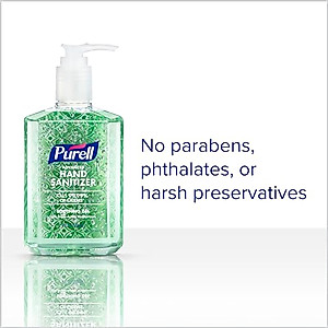 PURELL Advanced Hand Sanitizer Soothing Gel, Fresh Scent, 8 fl oz Pump Bottle (Pack of 4), 9674-06-ECDECO