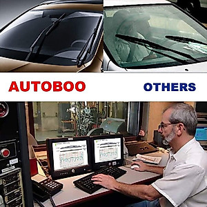AUTOBOO 26"+16" Windshield Wipers with 12" Rear Wiper Blade Replacement for Toyota RAV4 2019 2020 2021 2022 2023,Mazda 5 2015 2014 2013 2012 2011 2010-2006 -Original Factory Quality (Pack of 3)