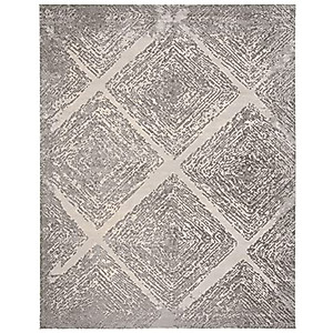 SAFAVIEH Meadow Collection 9' x 12' Taupe MDW344E Modern Abstract Area Rug