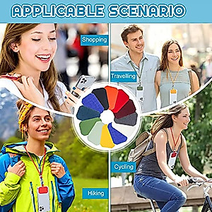 HOTEMIA Crossbody Lanyard with Adjustable Nylon Neck Strap,Compatible with Most Cell Phones (Black 1 PACK)