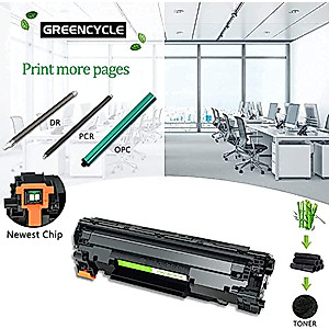 greencycle 5 Pack Compatible Toner Cartridge Replacement for Canon 126 Black CRG126 3483B001 for ImageClass LBP6200d LBP6230dw LBP6230dn Wireless Laser Printer