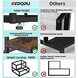 Step Stools for Adults, Bed Steps for High Beds,Kitchen Step Stool,Heavy Duty 2 Step Stool,Wide Wooden Step Stools for Kids, Step Stool for RV