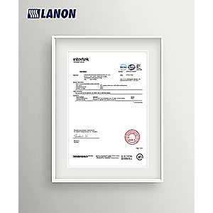 LANON Nitrile Chemical Resistant Gloves, Reusable Heavy-Duty Rubber Gloves with MicroFoam Textured Palm, Acid, Alkali and Oil Protection, Black, XL