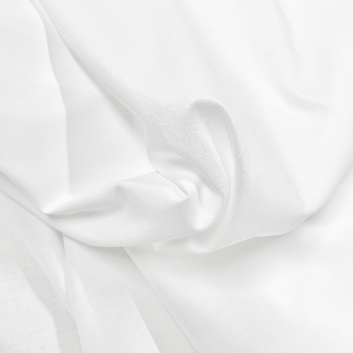 2 Yard White Cotton Fabric by The Yard 57 Inch Wide 125 GSM Light Weight Broadcloth