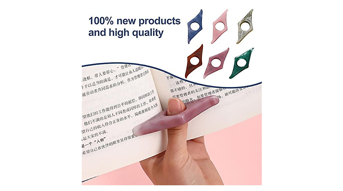 Book Page Holder for Reading - Ergonomic Thumb Book Marker