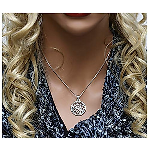 Central Diamond Center Shema Full Prayer Pendant Necklace, Solid .925 Sterling Silver & Platinum Plated