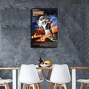 LFFII BACK TO THE FUTURE Time Travel MOVIE Poster Decorative Painting Canvas Wall Art Living Room Posters Bedroom Painting 16x24inch(40x60cm)