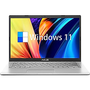 ASUS Vivobook 14 Inch Laptop for College Students, Intel Core 11th Gen i3-1115G4, Windows 11 Home, 16GB RAM, 1TB SSD, Intel UHD Graphics 770, Bluetooth, Webcam, Silver, PCM