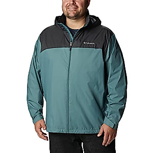 Columbia Men's Glennaker Lake Rain Jacket, Metal/Shark, Large