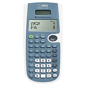 Texas Instruments TI-30XS MultiView School Calculator (up to 4-line display, solar and battery operated)