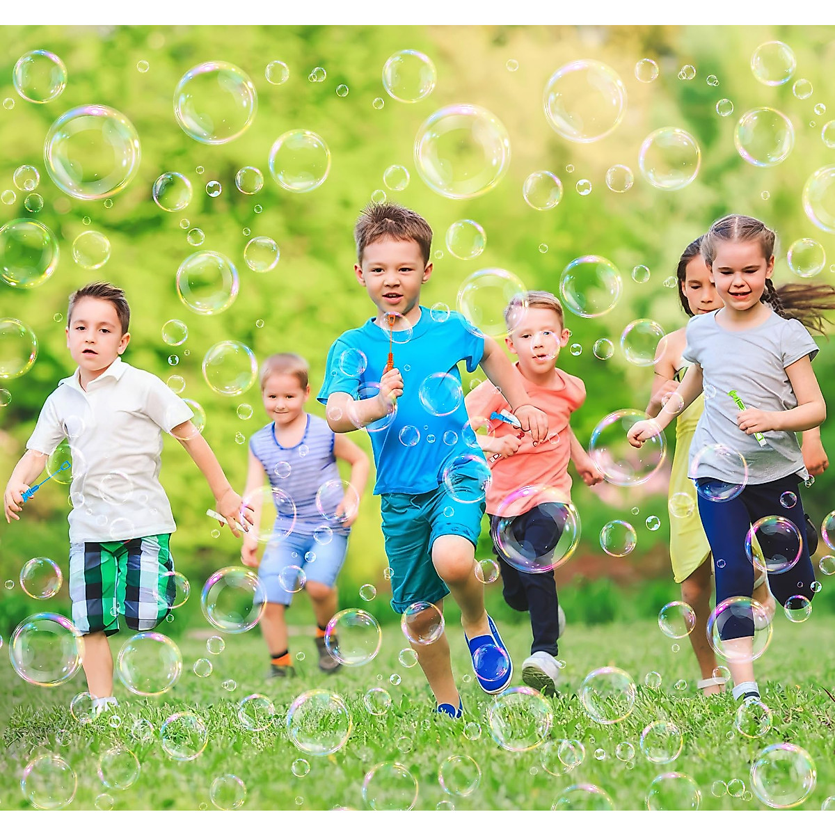 ABSOFINE 36 Pack Mini Dinosaur Bubble Wands, Kids Party Favors Bubble Wand for Birthday Wedding Christmas Themed School Classroom Prizes for Boys & Girls (Dinosaur)