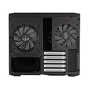Fractal Design Node 804 - Black - Cube Compact Computer Case - mATX - High Airflow - Modular Interior - 3X Fractal Design Silent R2 120mm Fans Included - USB 3.0 -Window Side Panel